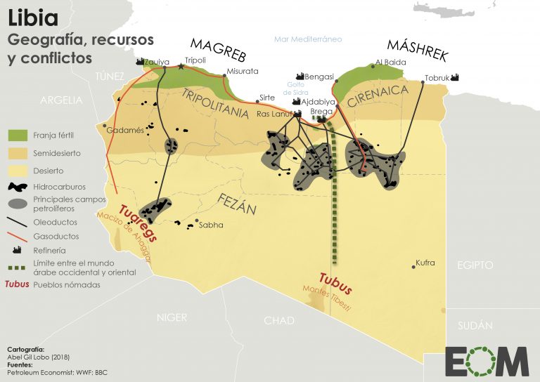 La geopolítica de Libia - Mapas de El Orden Mundial - EOM