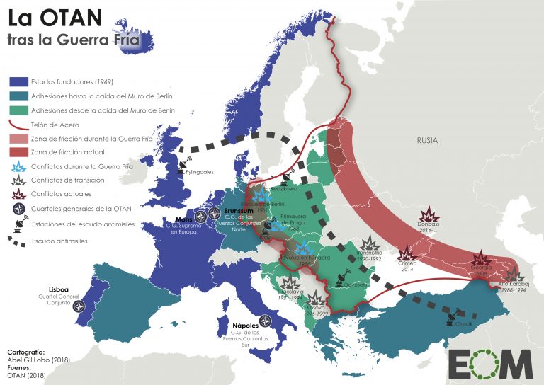 La geopolítica de la OTAN en Europa - Mapas de El Orden Mundial - EOM