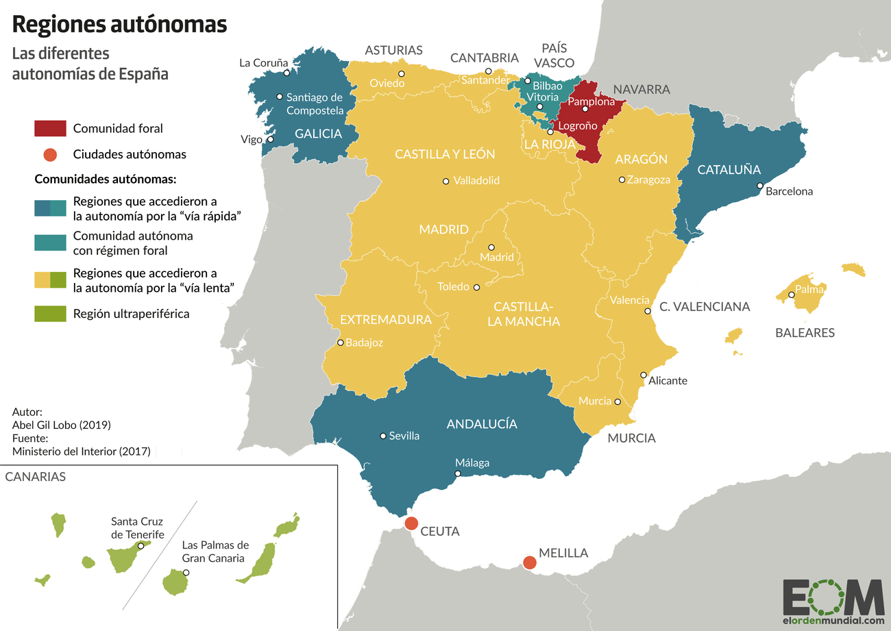 Mapa Espana Provincias Y Regiones Lenguas Y Dialectos En España
