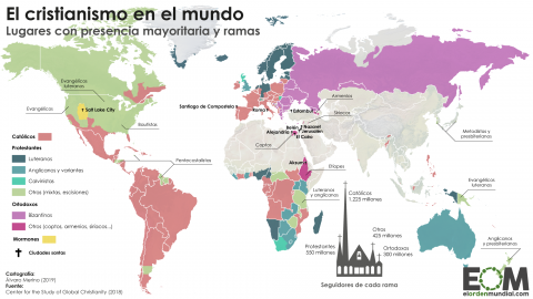 Cinco gráficos y un mapa para entender el cristianismo en el mundo ...