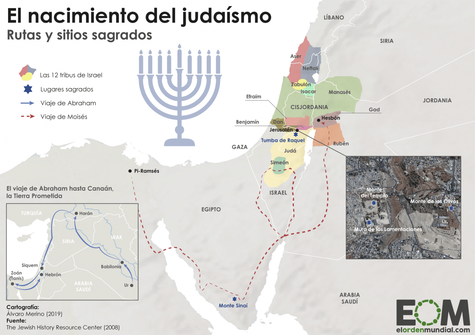 El origen del judaísmo - Mapas de El Orden Mundial - EOM