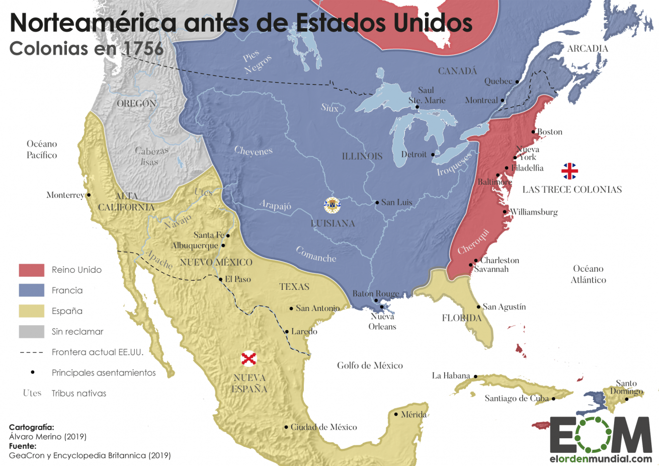 La expansión de los Estados Unidos - Mapas de El Orden Mundial - EOM