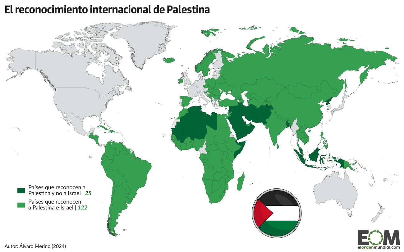El reconocimiento de Palestina en el mundo - Mapas de El Orden Mundial ...