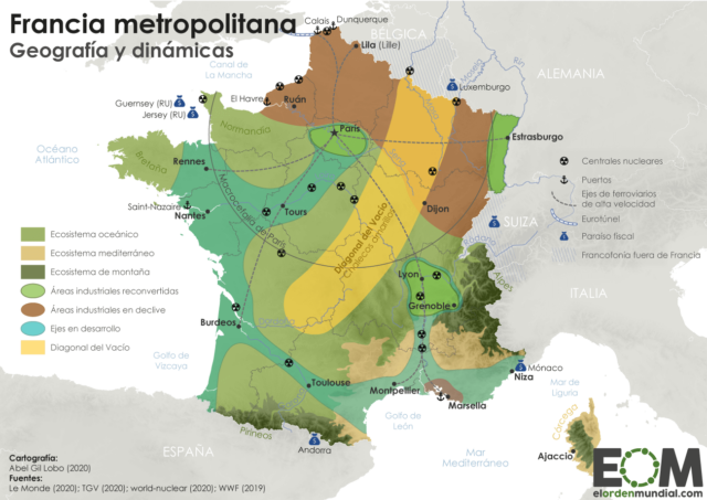 La geopolítica de Francia - Mapas de El Orden Mundial - EOM