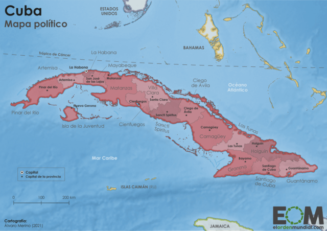 El mapa político de Cuba - Mapas de El Orden Mundial - EOM