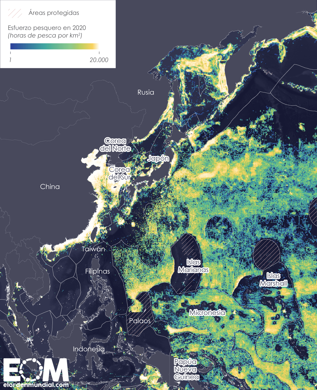¿De dónde viene el pescado que te comes? El mapa de la pesca en el mundo - Mapas de El Orden ...