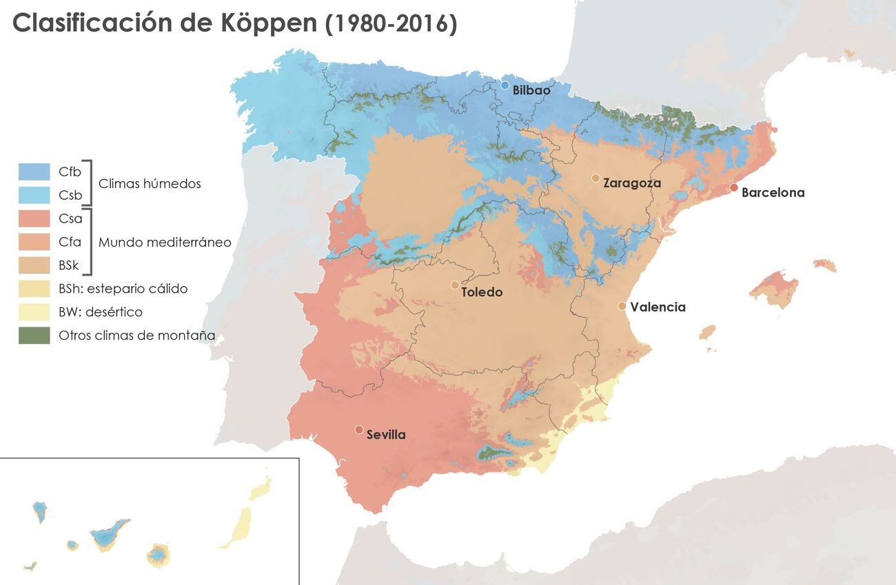 Desiertos en Toledo o el Mediterráneo en Cantabria: así puede cambiar el clima en España si no ...