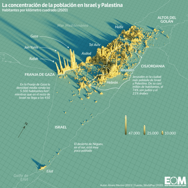 12 mapas para entender la guerra entre Israel y Hamás - Mapas de El ...