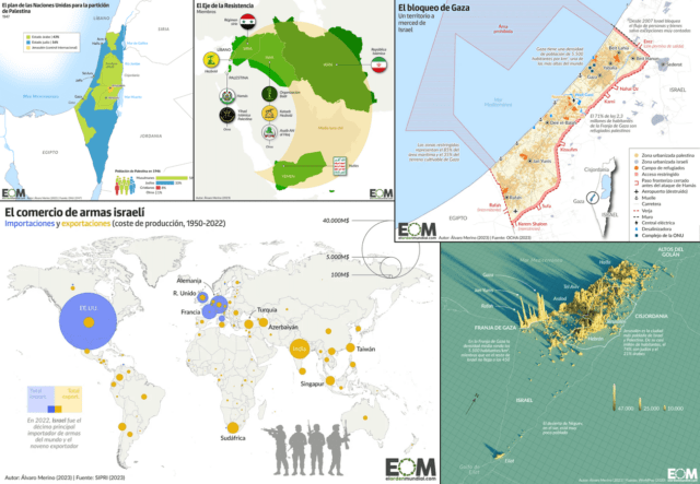 12 mapas para entender la guerra entre Israel y Hamás - Mapas de El ...