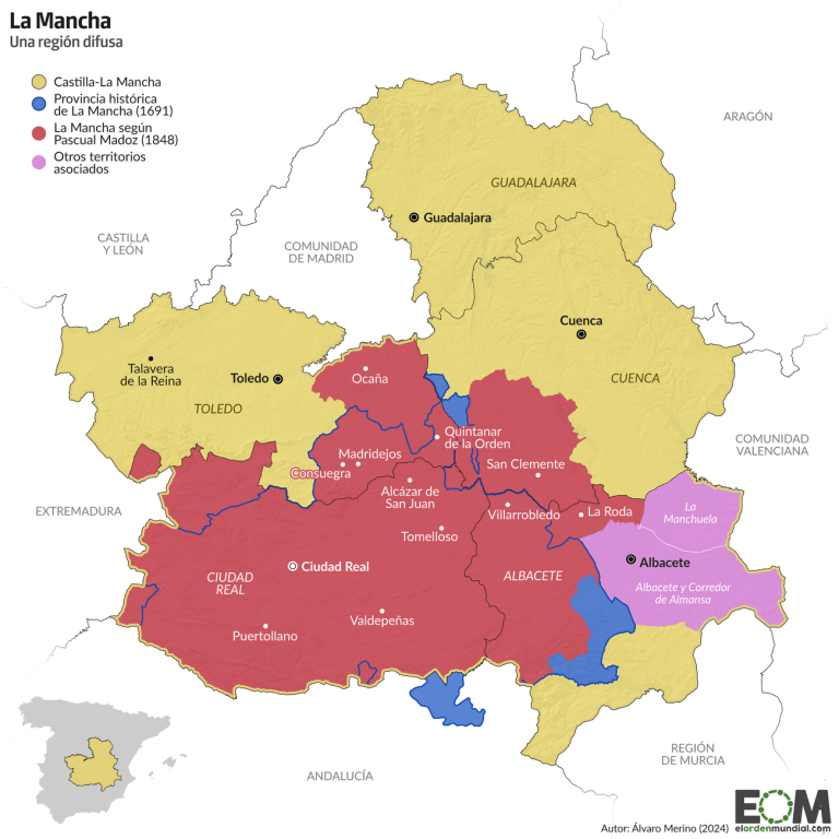 El mapa de La Mancha - Mapas de El Orden Mundial - EOM