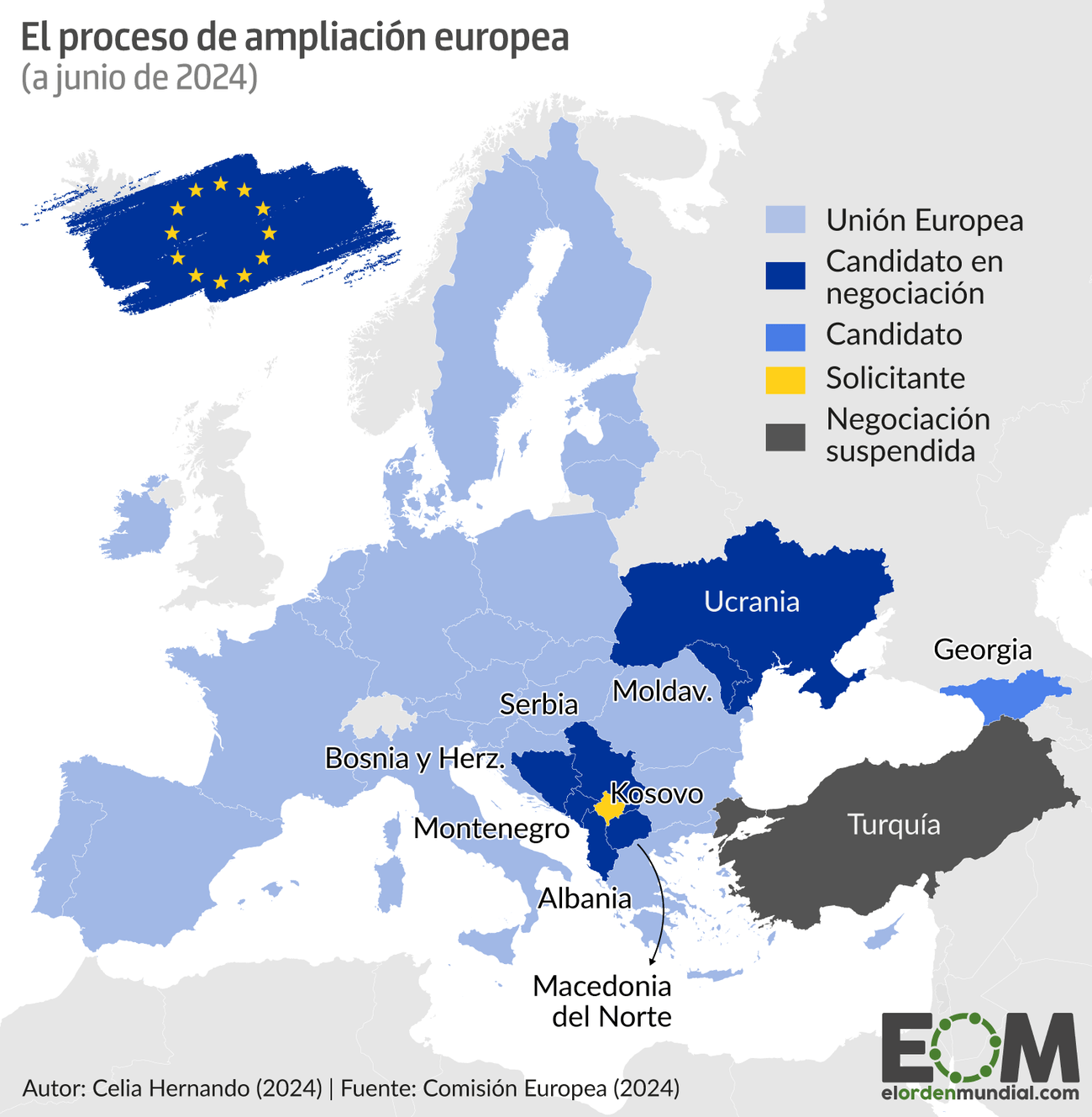El mapa de la ampliación de la Unión Europea - Mapas de El Orden ...