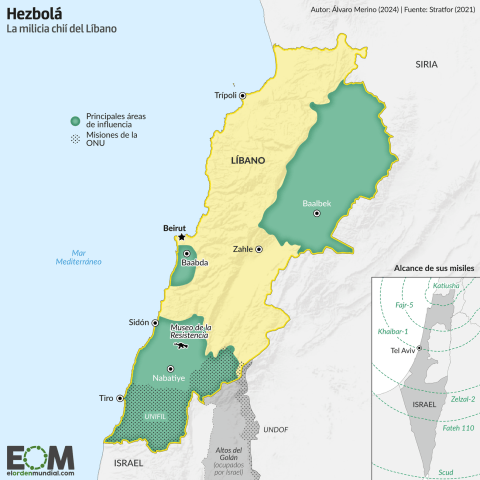 El mapa político de Israel - Mapas de El Orden Mundial - EOM