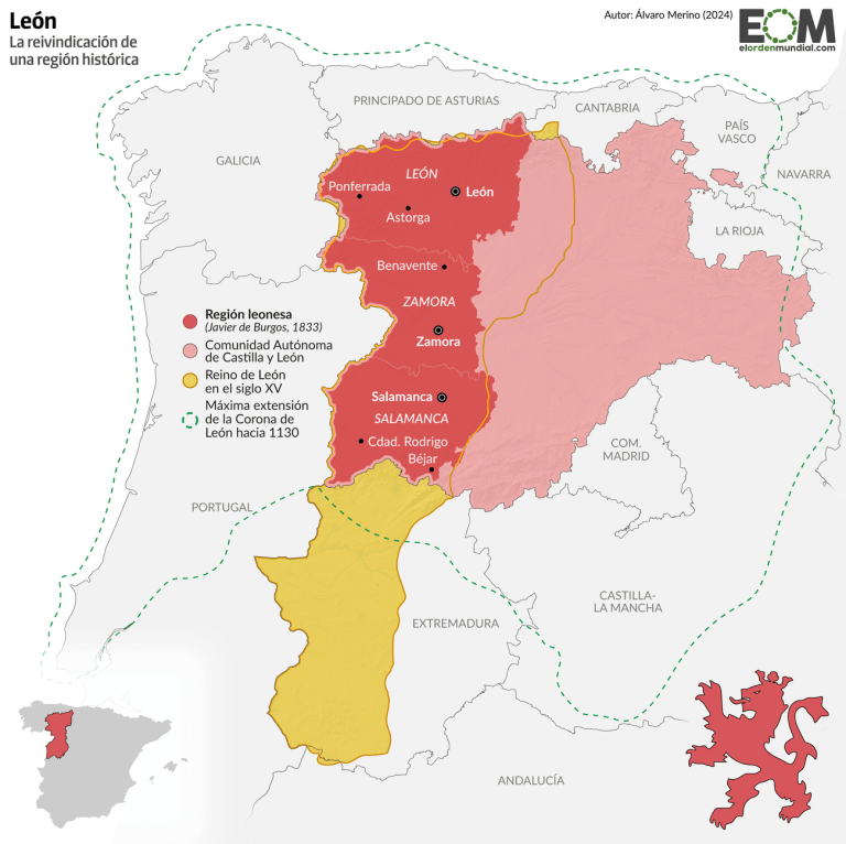 El mapa de León, ¿una nueva comunidad autónoma en España? - Mapas de El ...