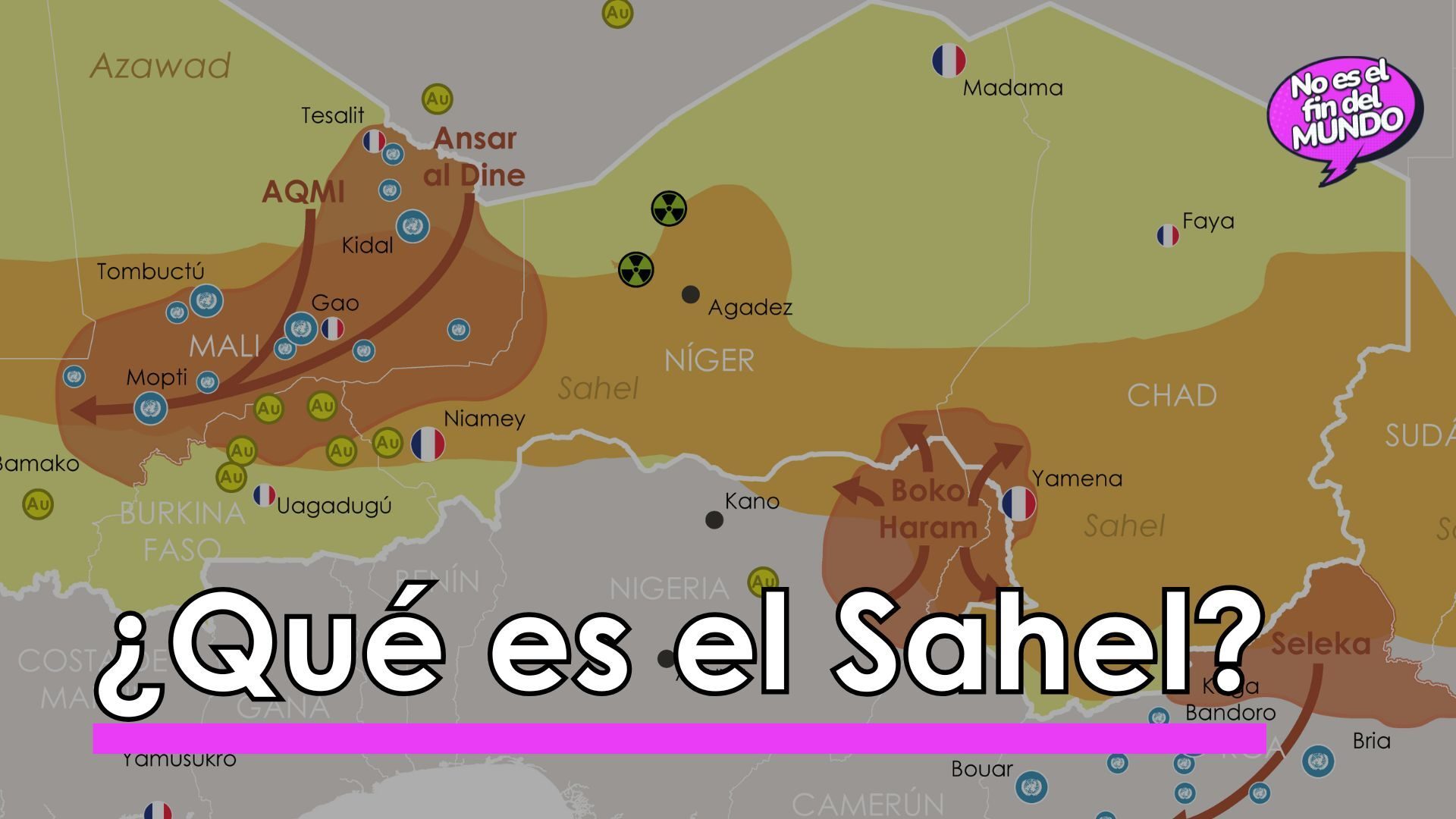 Mapa Del Sahel Y áfrica Central