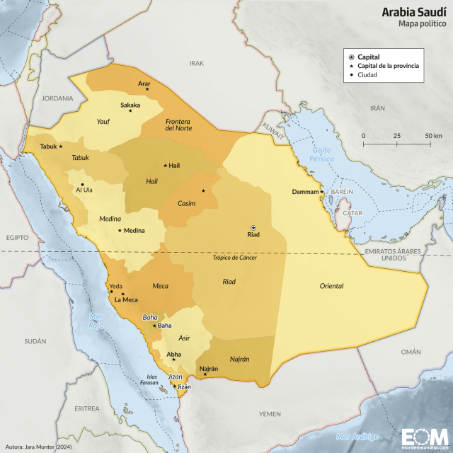 El mapa político de Israel - Mapas de El Orden Mundial - EOM