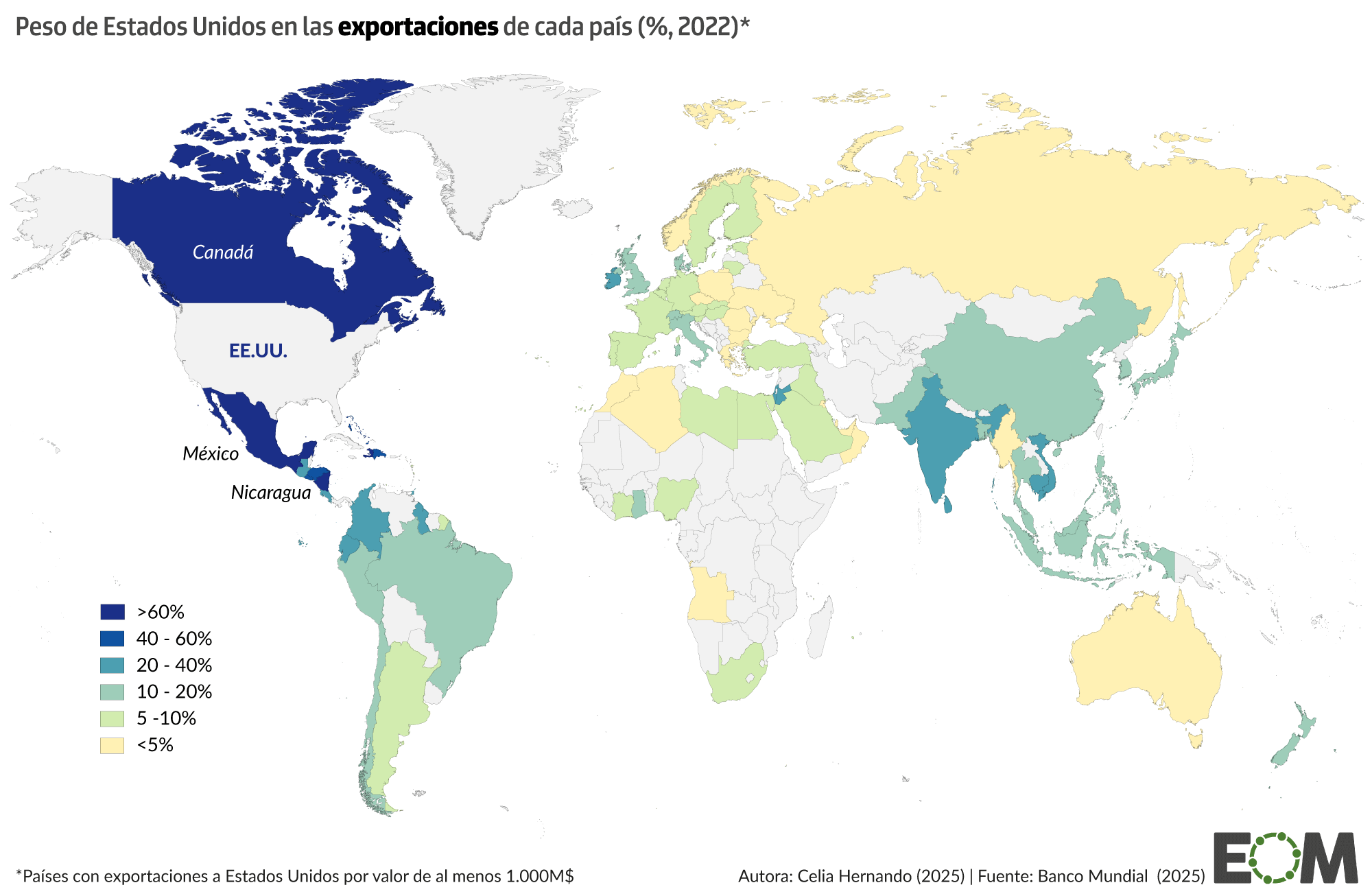 Mapa De Productos De Estados Unidos