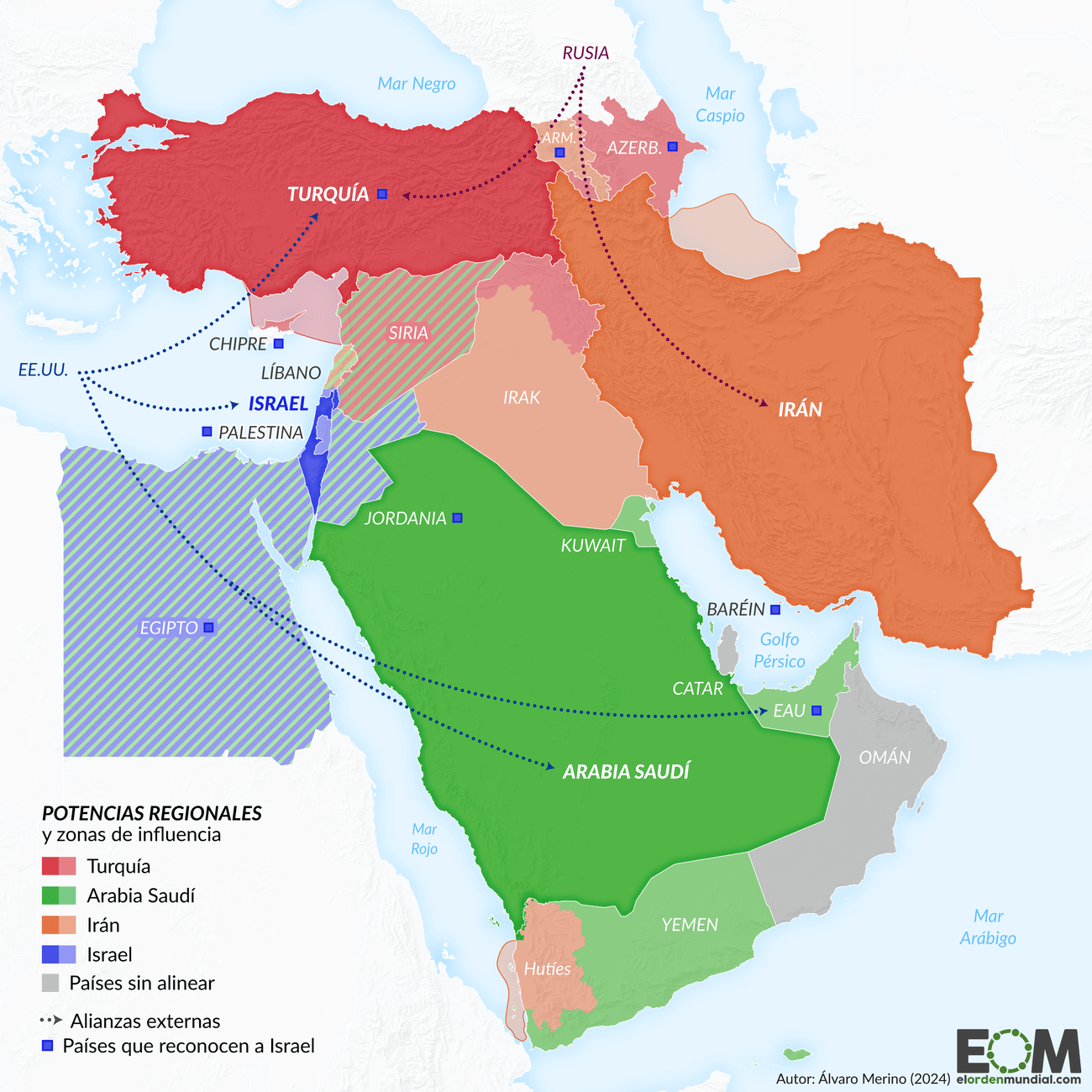 Mapa De Israel Y Asia