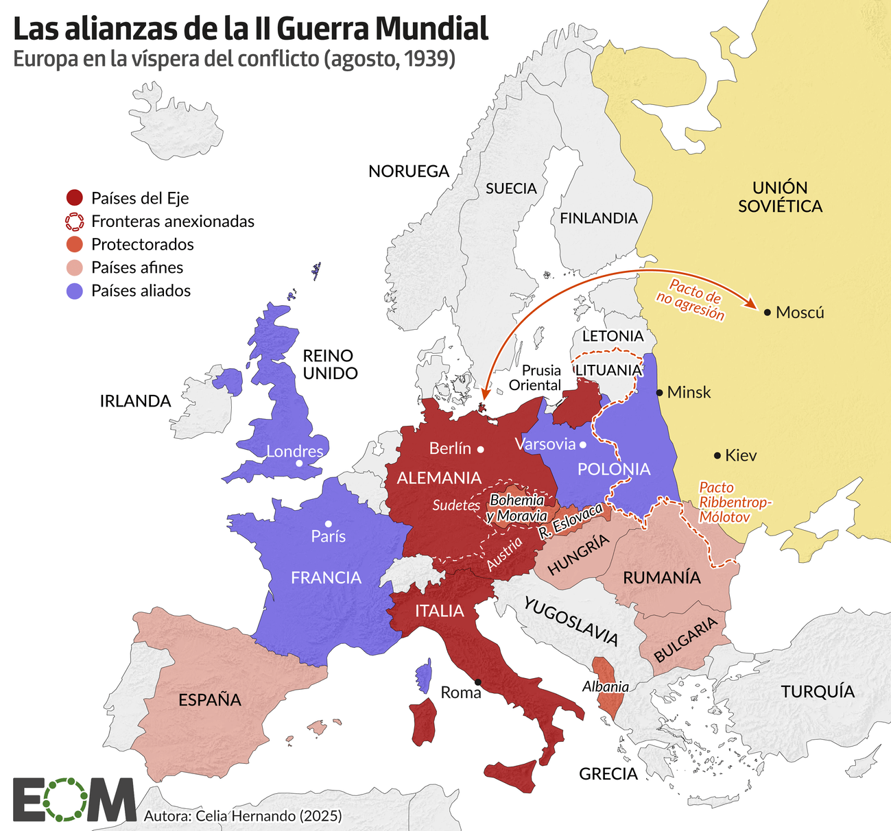 Las alianzas en Europa en la víspera de la Segunda Guerra Mundial ...