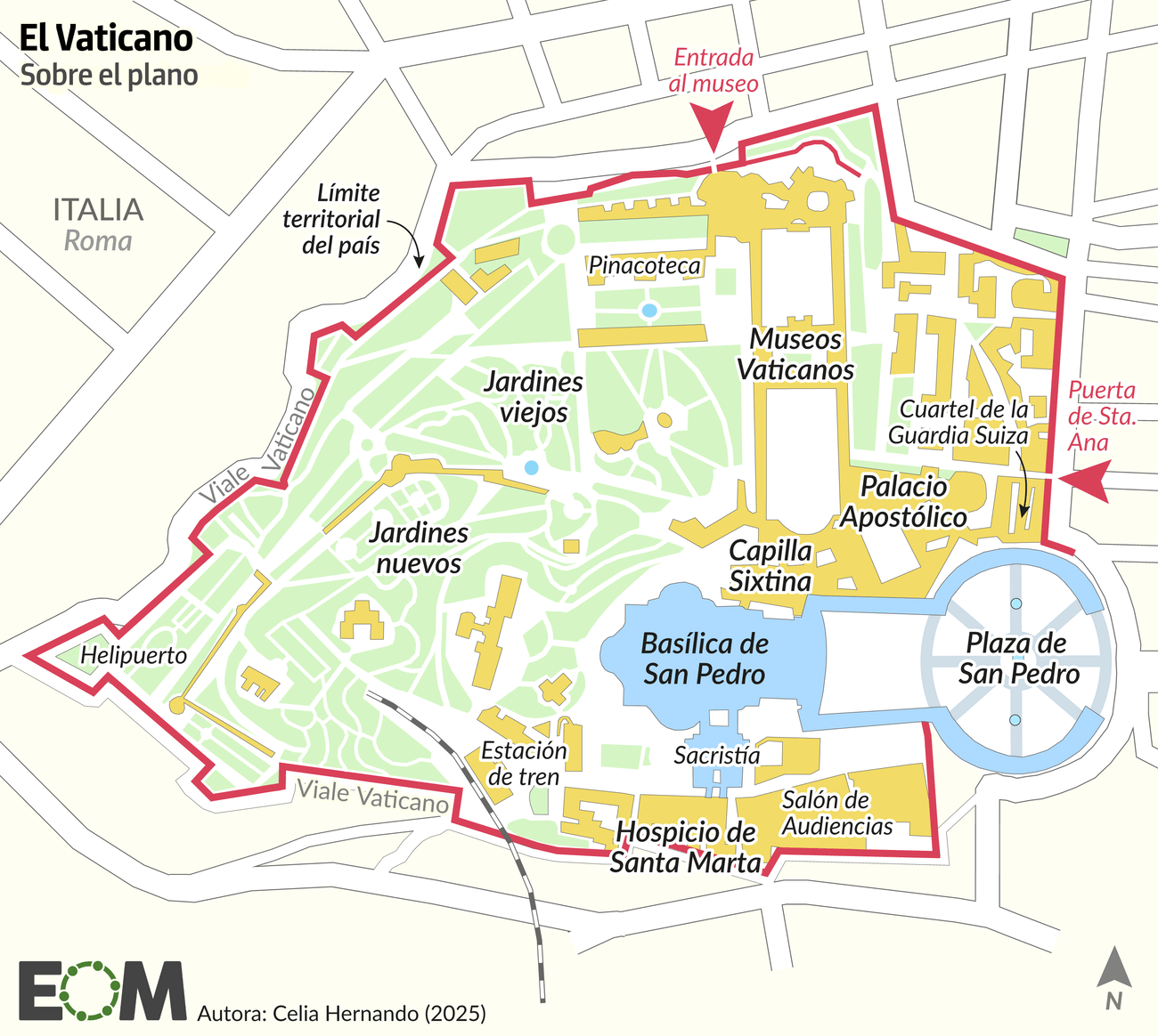 El mapa del Vaticano - Mapas de El Orden Mundial - EOM