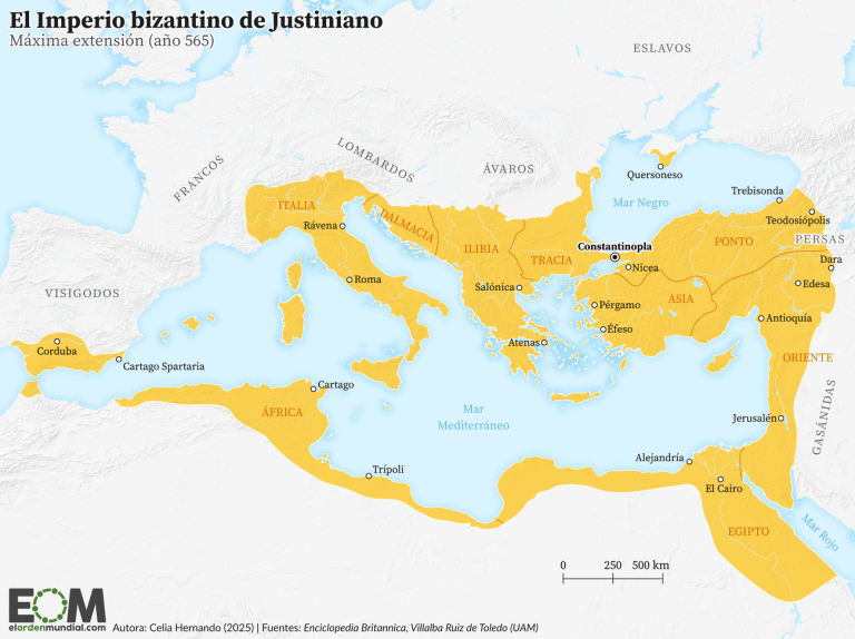 El Imperio austríaco en 1855 - Mapas de El Orden Mundial - EOM