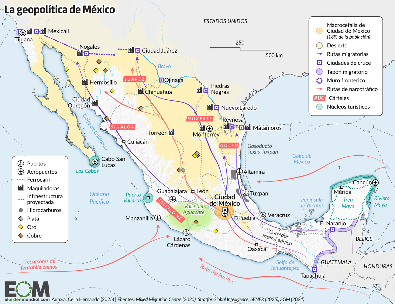 El mapa de la geopolítica del golfo de México - Mapas de El Orden ...